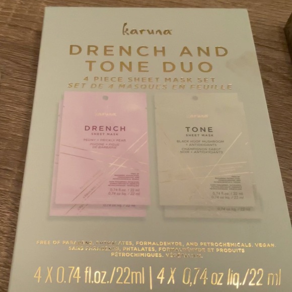 karuna | Skincare | Karuna Drench And Tone Duo Sheet Mask Set 4 | Poshmark